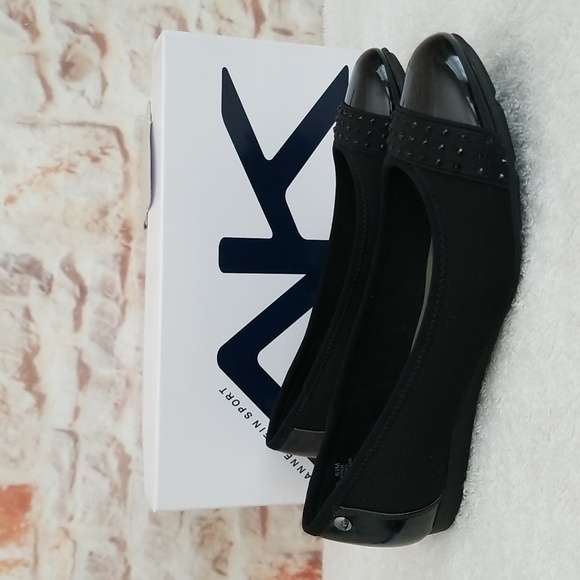 Anne Klein Sport | Shoes | New Anne Klein Sport Black Ballet Flats ...